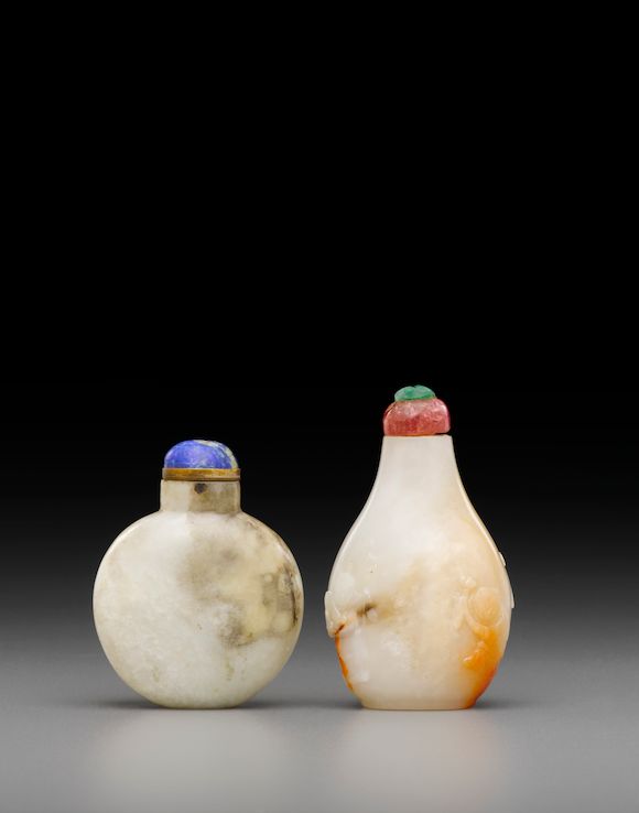 Bonhams : Two jade snuff bottles 19th century
