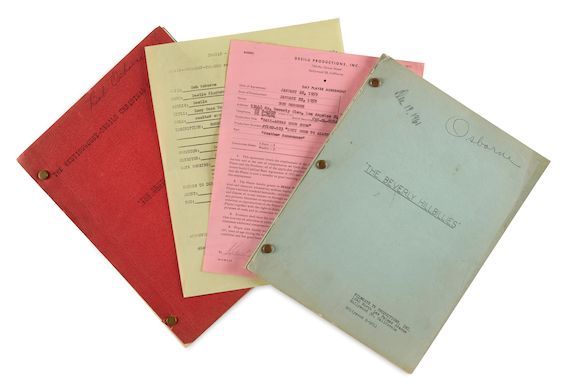 Bonhams : Robert Osborne's working script from the pilot episode of The ...