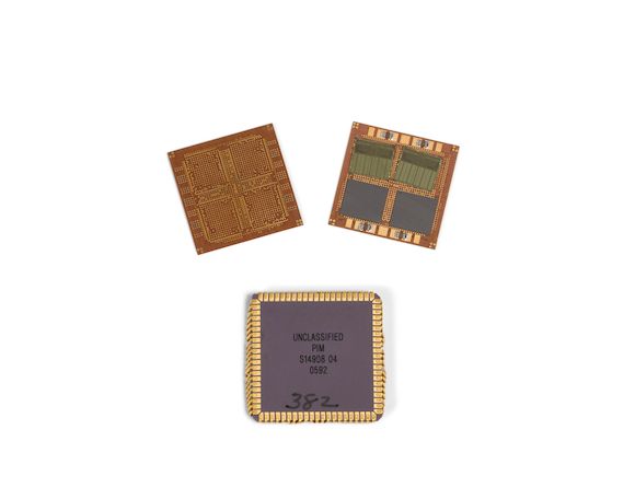 Bonhams : Cray 3/SUPER SCALABLE SYSTEM "PIM" CHIPS. Group of 2 logic ...