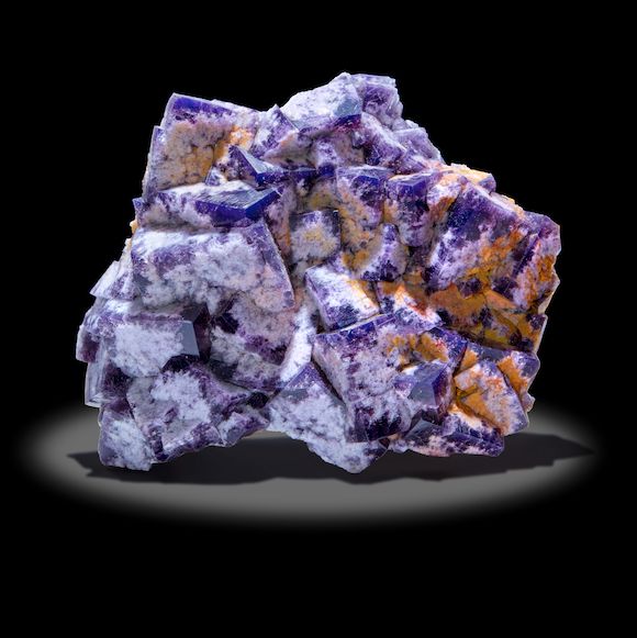 Bonhams : Purple Fluorite with Barite