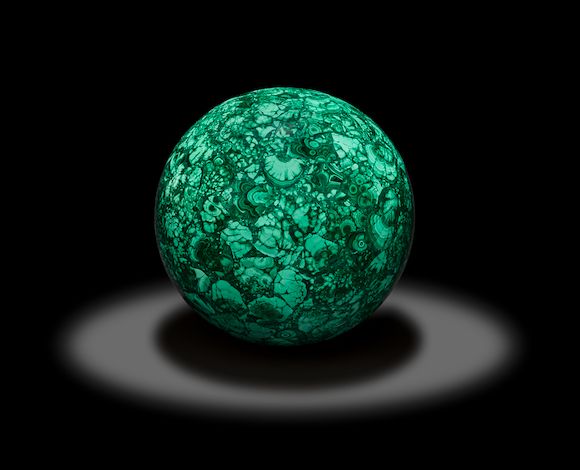 Bonhams : Large Malachite Sphere