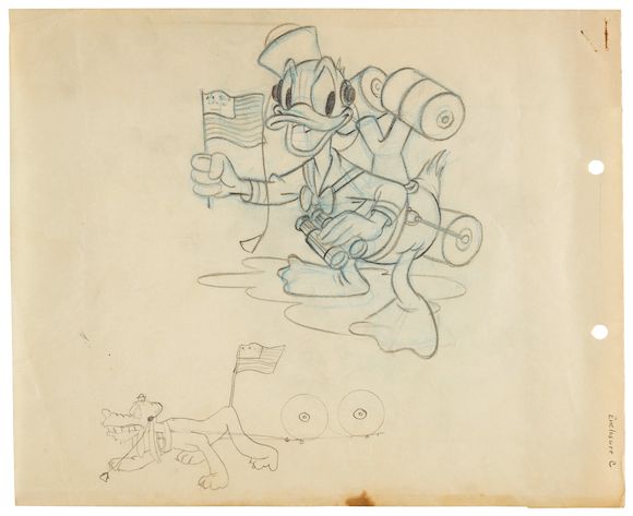 Bonhams : World WAR II: Walt Disney propaganda. Walt Disney Animation ...