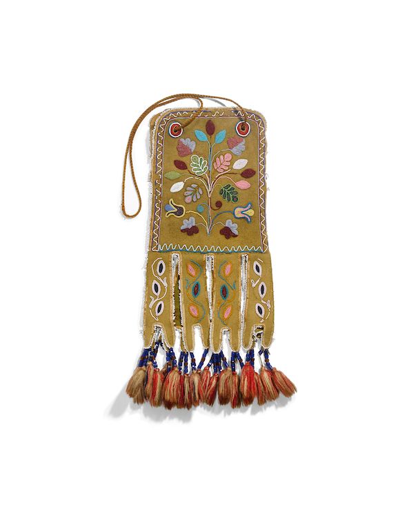 Bonhams : A Cree beaded octopus bag