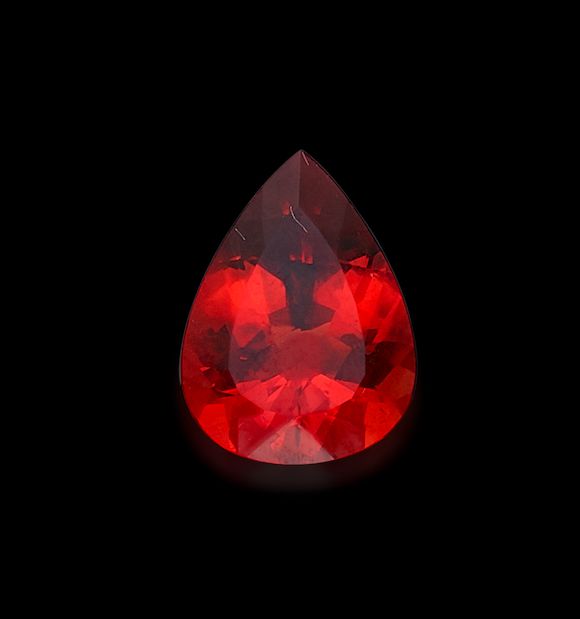 Bonhams : Feldspar var. Red Andesine