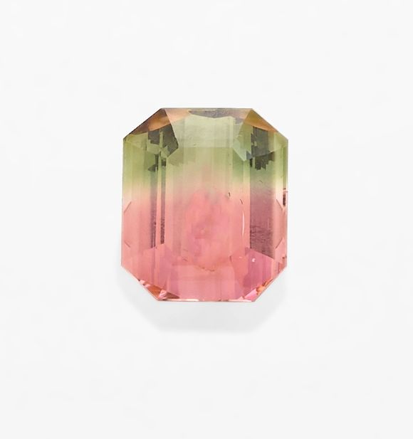 Bonhams : Tri-color Tourmaline