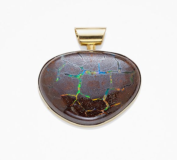 Bonhams : Boulder Opal Pendant
