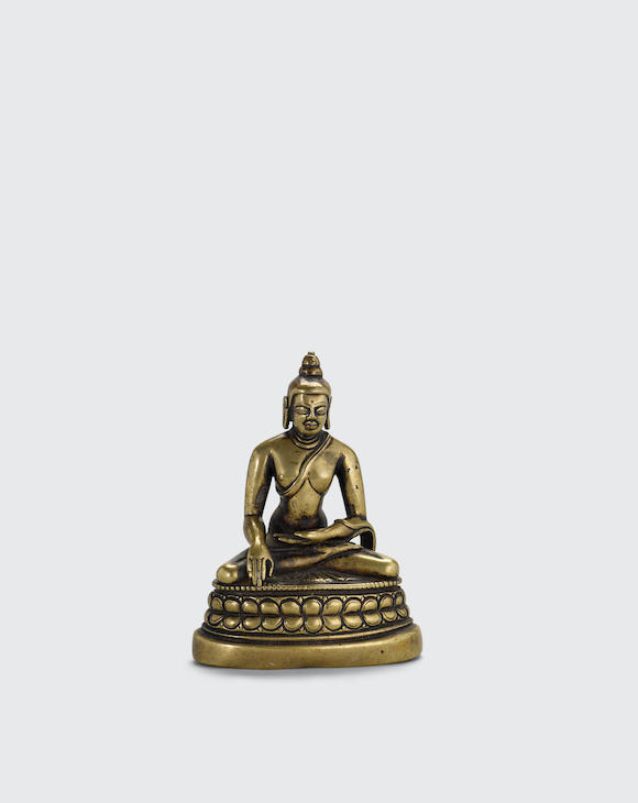 Bonhams A Brass Alloy Figure Of Buddha Northeastern India Or Tibet