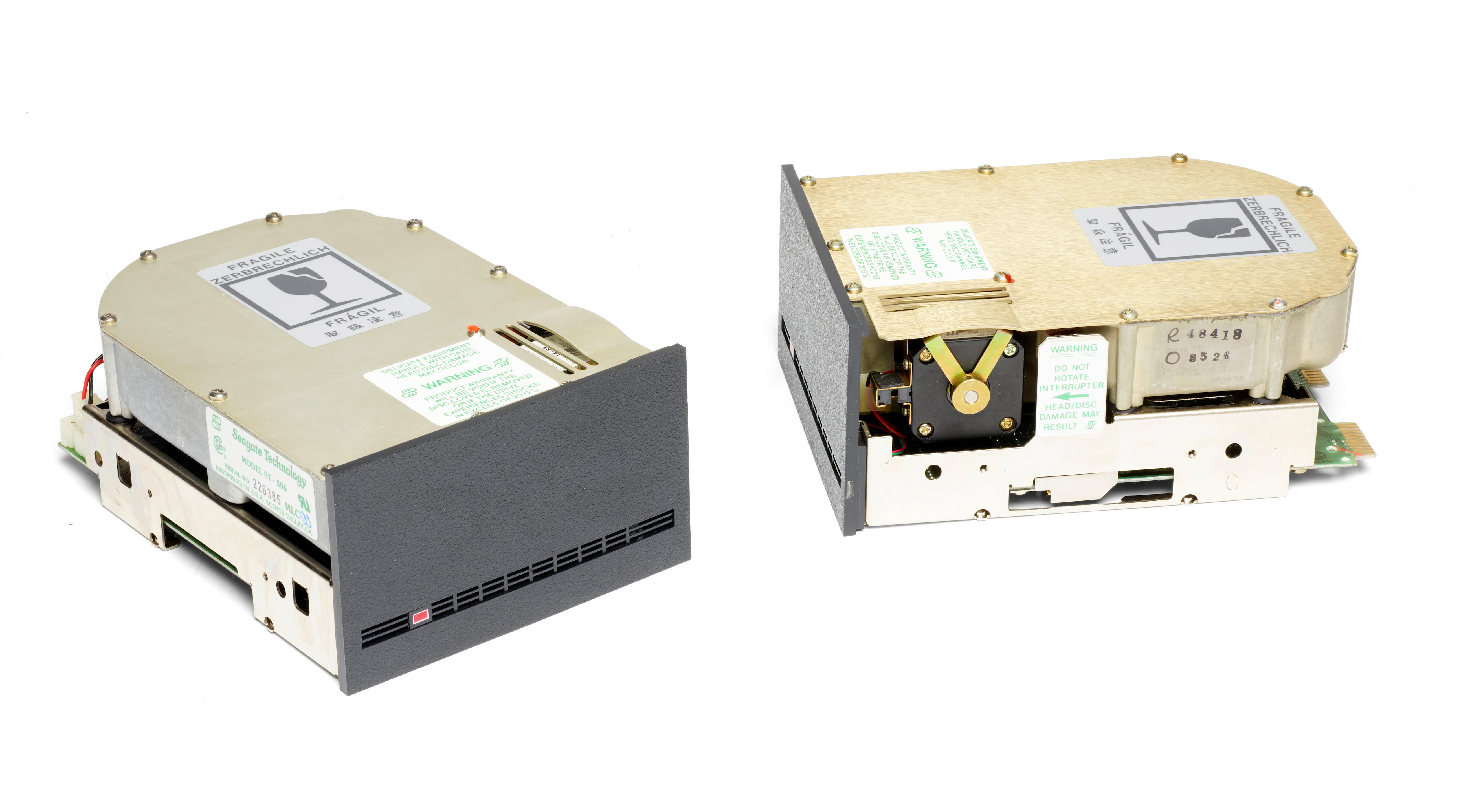 Bonhams : HARD DRIVE TECHNOLOGY. Box of 8 Seagate ST-506 5MB 5.25-inch ...