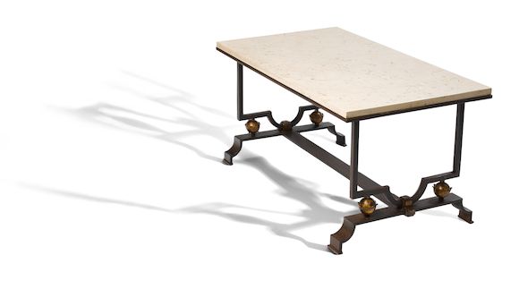 Bonhams : Jacques Quinet (1918-1992) Occasional Table1946-48wrought ...
