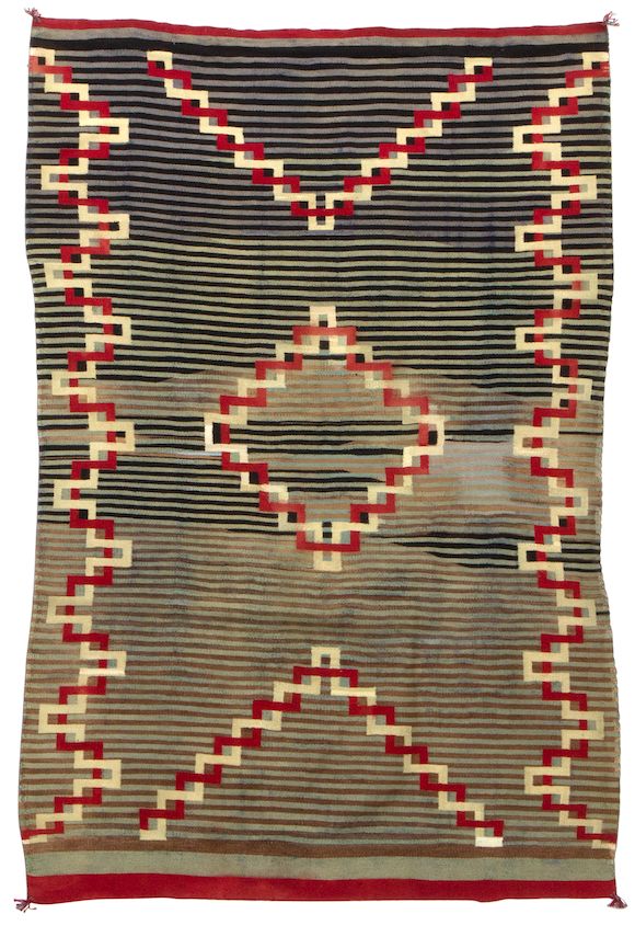 Bonhams : A Navajo Germantown Moki weaving
