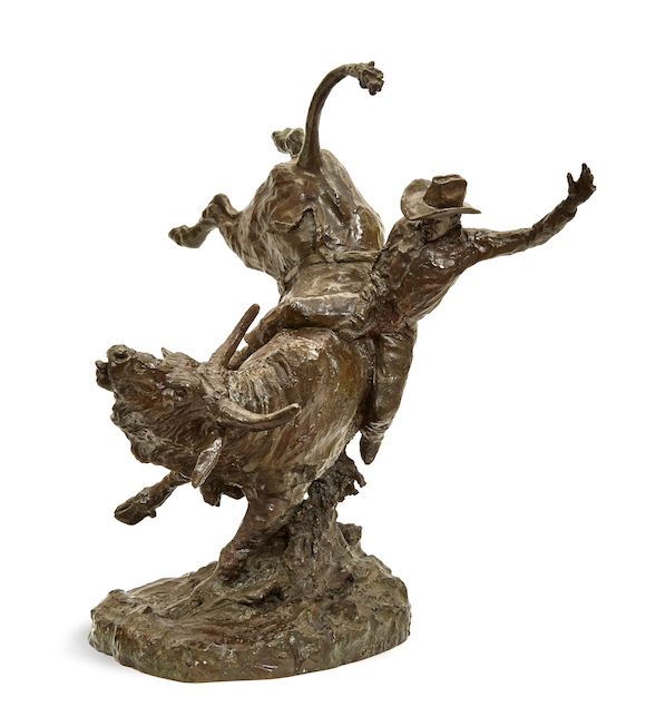 Bonhams : Bob Scriver (1914-1999) An Honest Try 28 1/2in high (Modeled ...