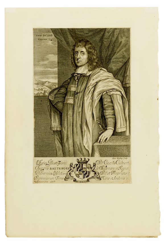 Bonhams : CALVERT, CECIL, 2ND LORD BALTIMORE. 1605-1675. BLOOTELING ...