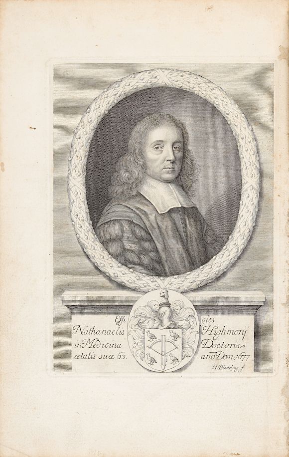 Bonhams : HIGHMORE, NATHANIEL. 1613-1685. Corporis humani disquisitio ...