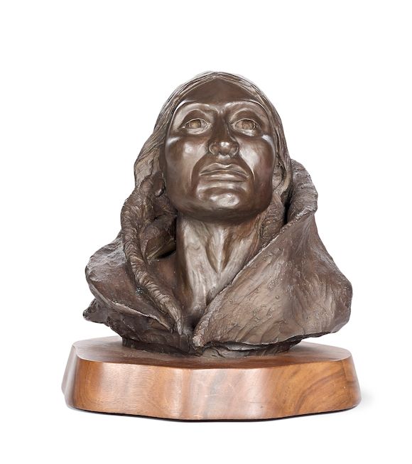 Bonhams : Tracy Beeler (born 1958) The Man Who Killed the Deer 10 1/2in ...