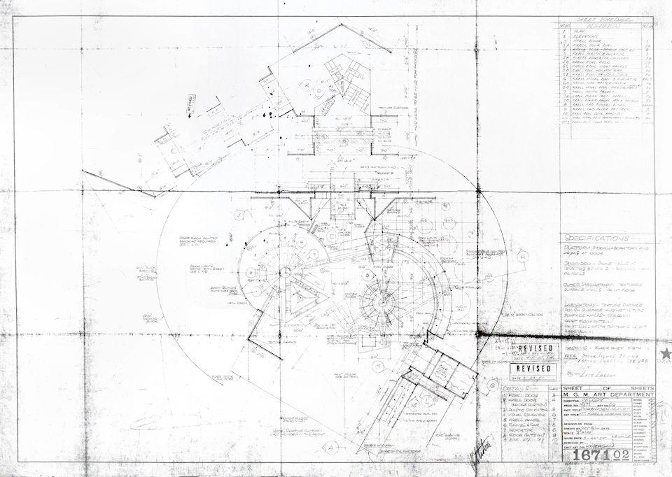 Bonhams : A Forbidden Planet set of copy blueprints