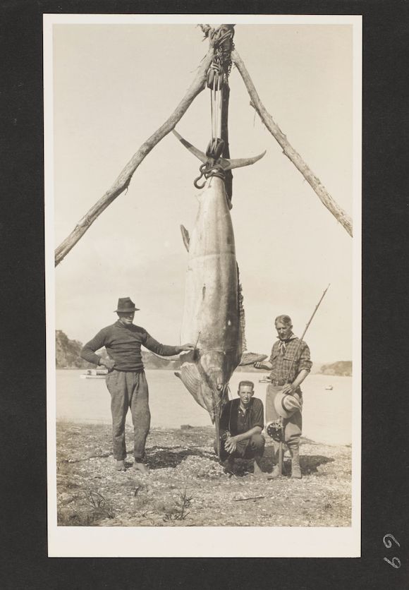 Bonhams : GREY, ZANE. 1872-1939. Photo album featuring 62 silver ...