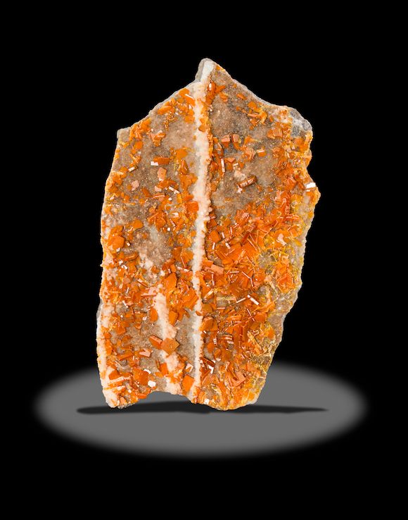 Bonhams : Wulfenite on Matrix