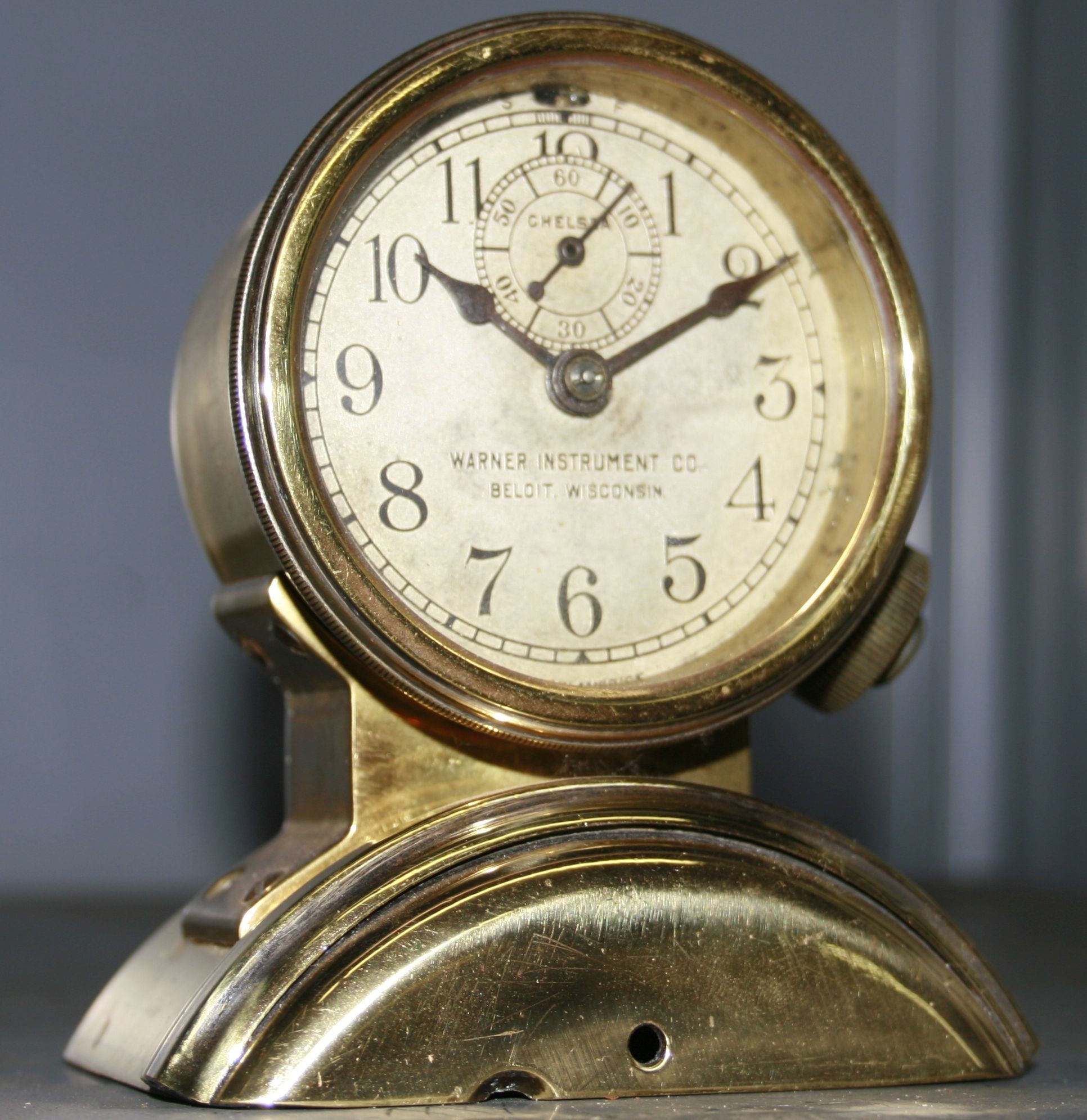 Bonhams Cars : AN 8 DAY 'CHELSEA MODEL' CAR CLOCK BY WARNER INSTRUMENT ...