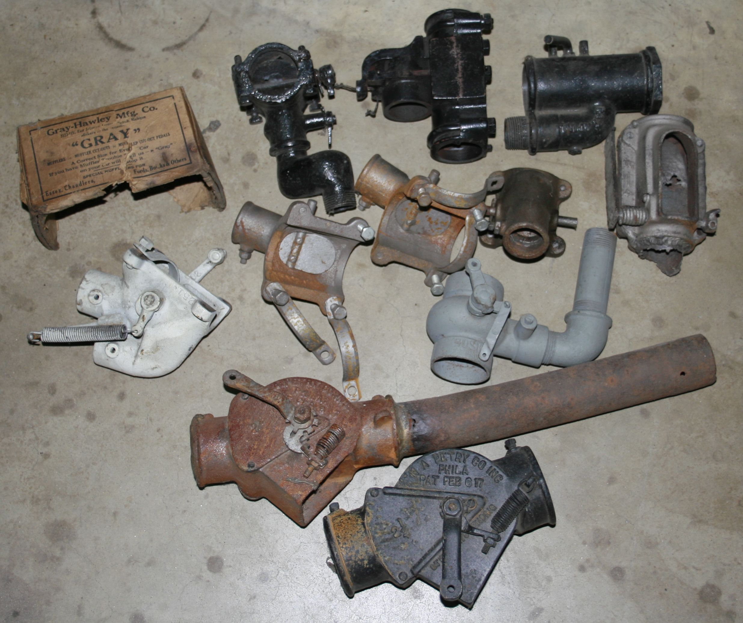 Bonhams Cars : ASSORTED EXHAUST CUT-OUTS,