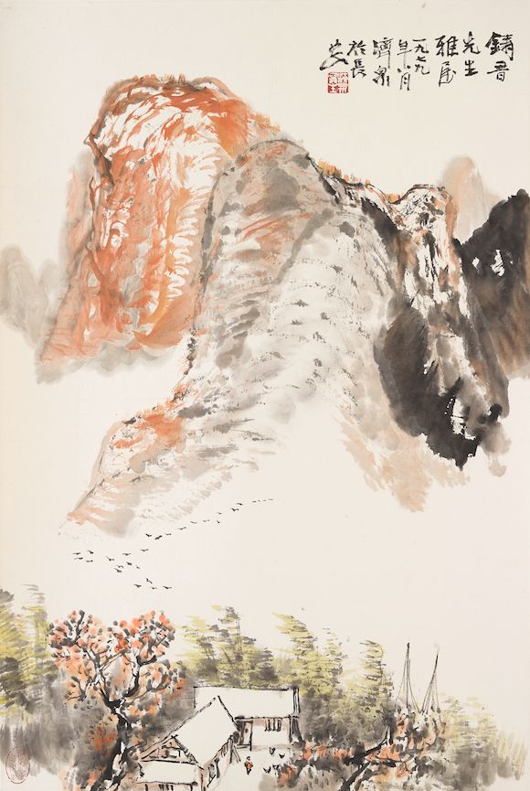 Bonhams : Fang Jizhong (1923-1987) Landscape, 1979