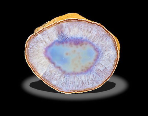 Bonhams : Large Enhydro Agate Geode