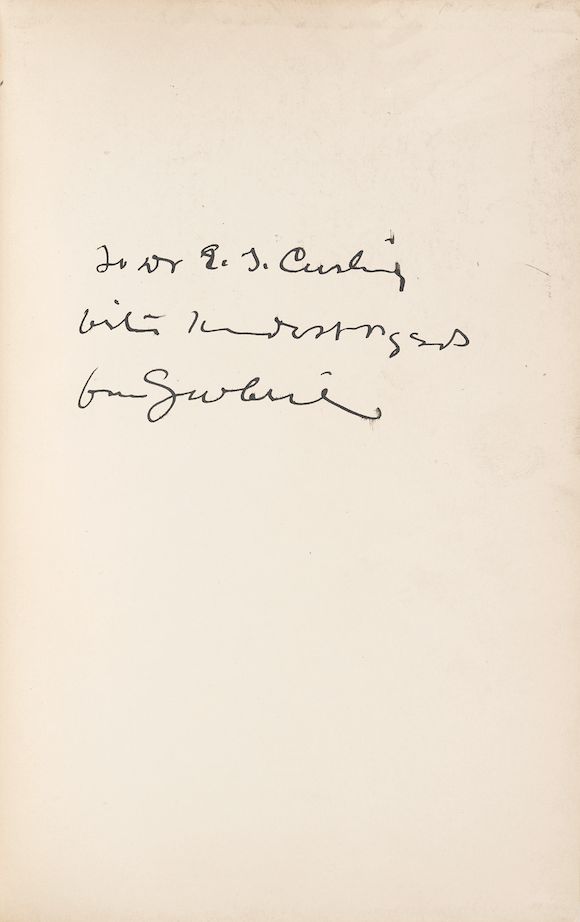 Bonhams : CRILE, GEORGE. 1864-1943.