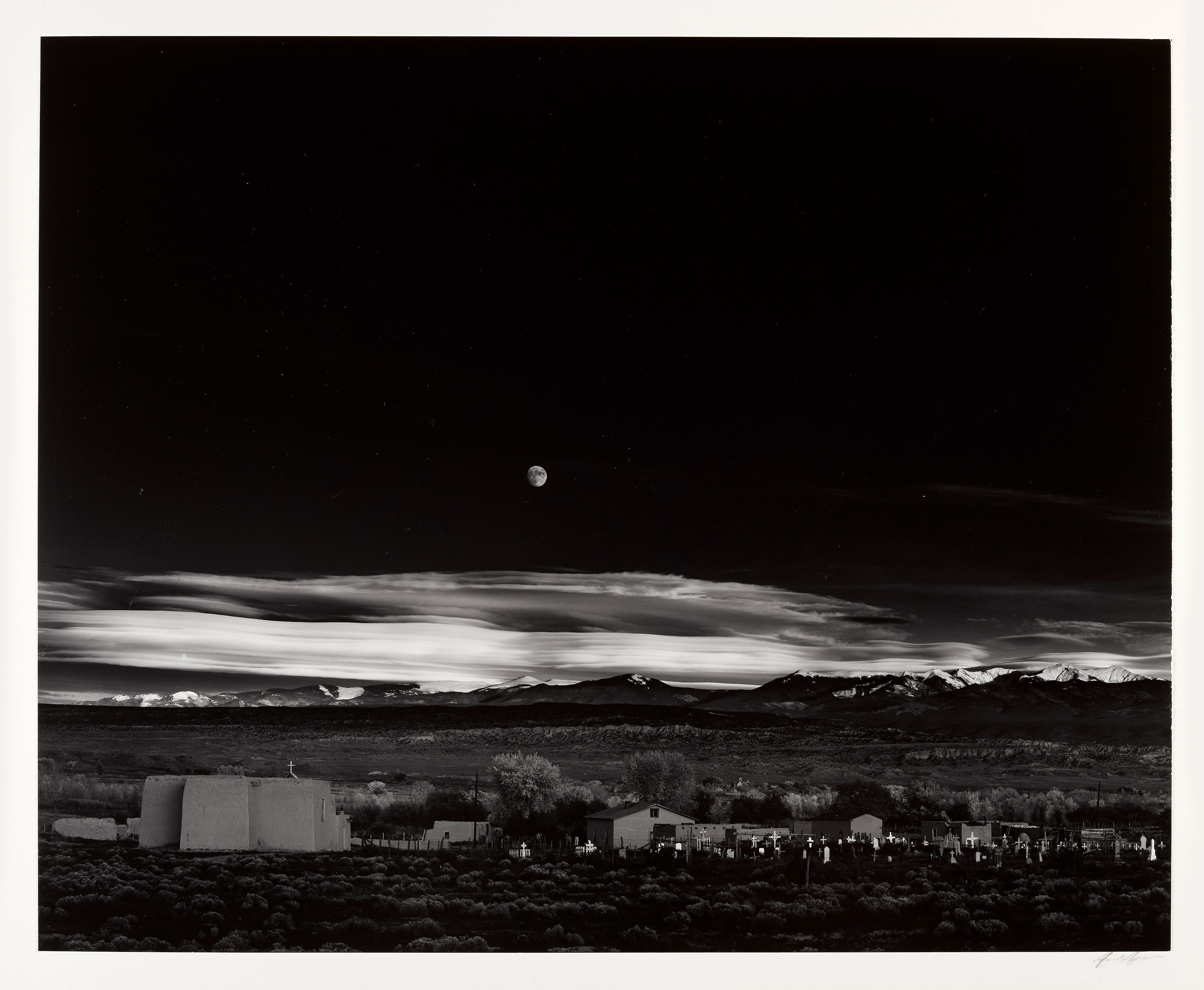 Bonhams : Ansel Adams (1902-1984); Moonrise, Hernandez, New Mexico;