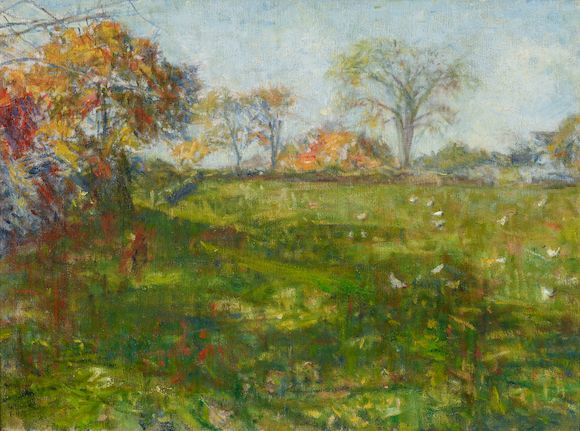 Bonhams : Charles Harold Davis (1856-1933) October Morning; The ...