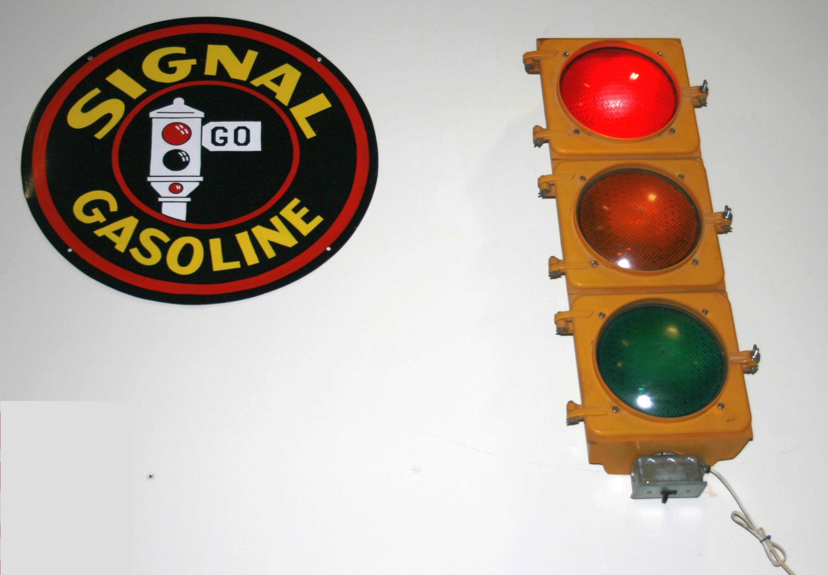 Bonhams Cars : TWO MODERN REPLICA SIGNS,