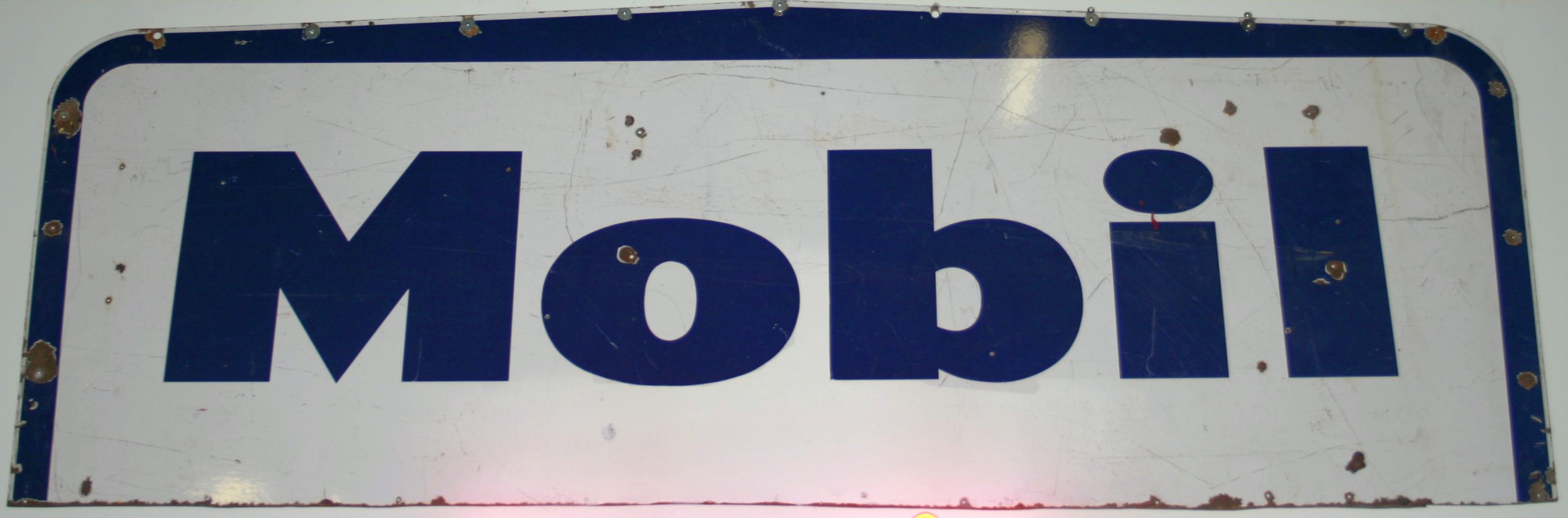 Bonhams Cars : TWO MOBIL SIGNS,