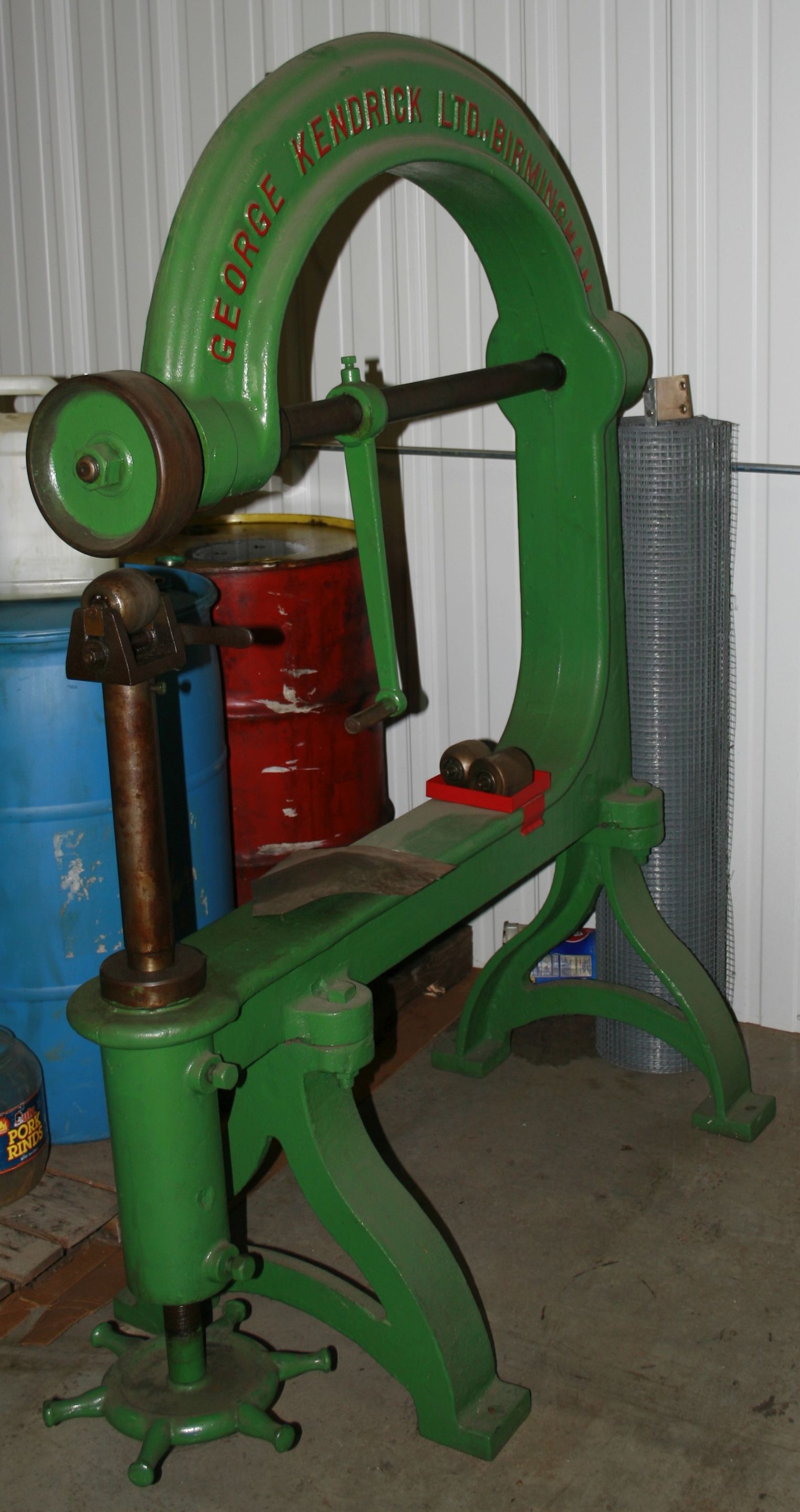 Bonhams Cars : A GEORGE KENDRICK LTD PATENT PANEL WHEELING MACHINE,