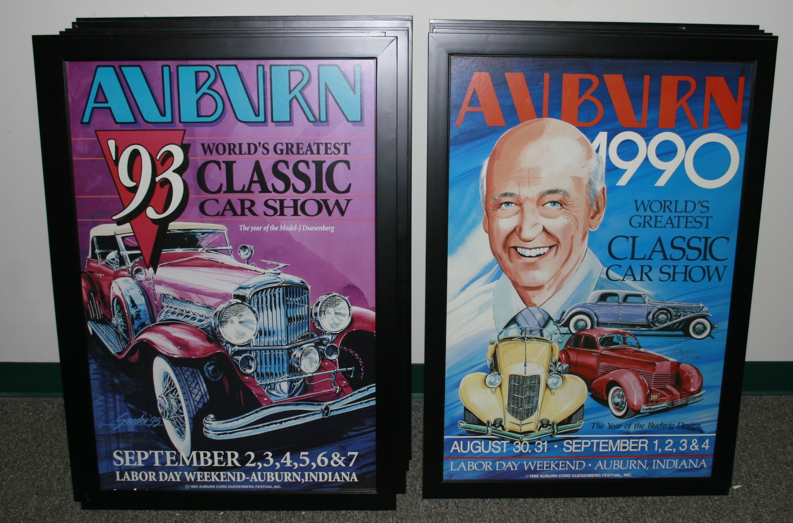 Bonhams Cars : TWELVE AUBURN CLASSIC CAR SHOW ADVERTISING POSTERS, 1989 ...