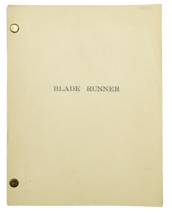 Bonhams : A Blade Runner shooting script