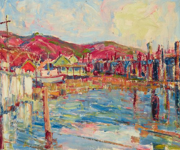 Bonhams : Selden Connor Gile (1877-1947) Tiburon 15 x 18in (Painted in ...
