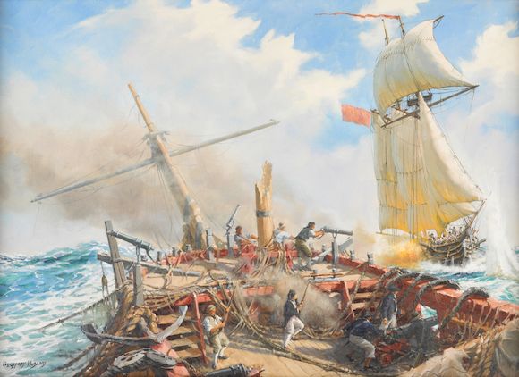 Bonhams : Geoffrey Huband (British, born 1945) Stand into danger, H. M ...