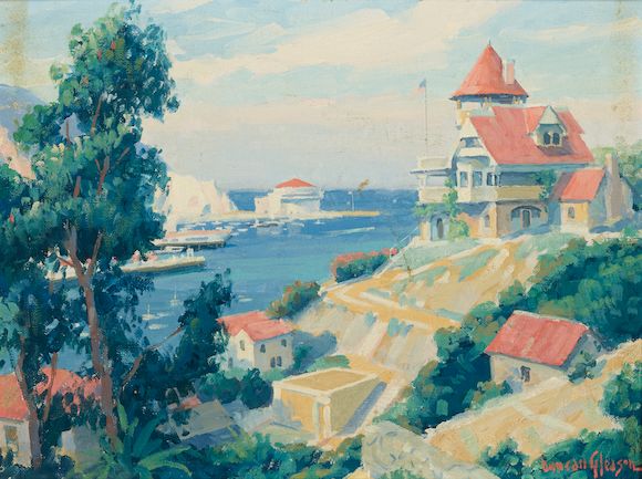 Bonhams : Joe Duncan Gleason (1881-1959) The Beautiful Bay of Avalon ...