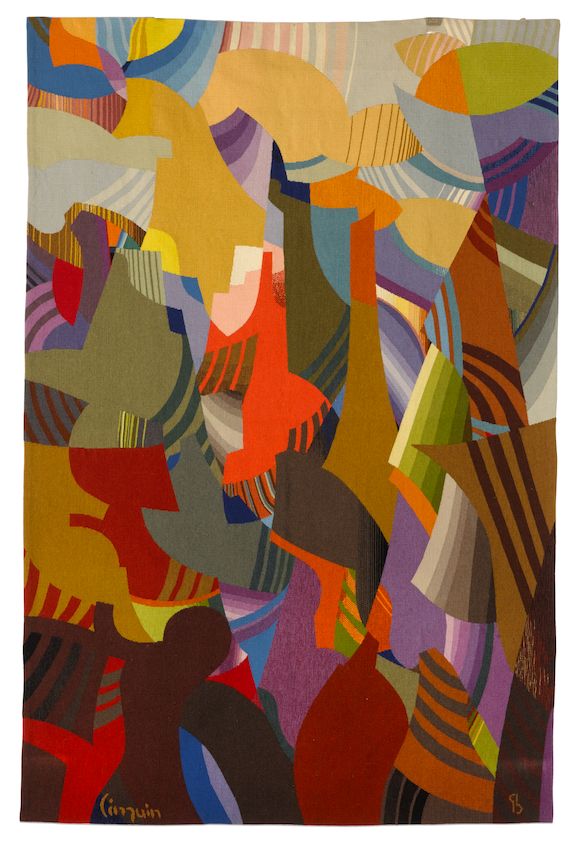 Bonhams : After Jacques Cinquin (Born 1942) New York Tapestryfor ...