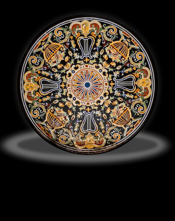 Bonhams : Pietra Dura Inlaid Table Top