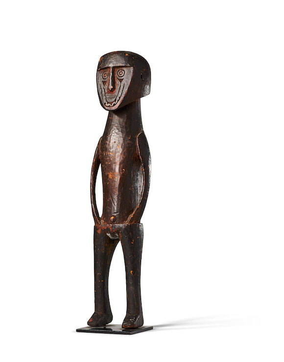 Bonhams Standing Figure Massim Region Milne Bay Province Papua New