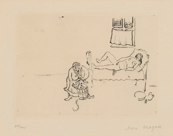 Bonhams : Marc Chagall (1887-1985); La Naissance from Ma Vie;