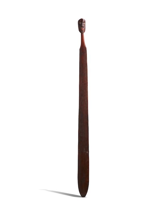 Bonhams : Rare Maori Ceremonial Digging Stick, New Zealand