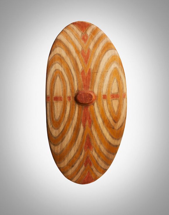 Bonhams : Aboriginal "Rain Forest" Shield, Northeast Queensland, Australia