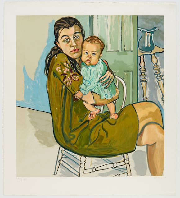 Bonhams : Alice Neel (1901-1984); Mother and Child (Nancy and Olivia);