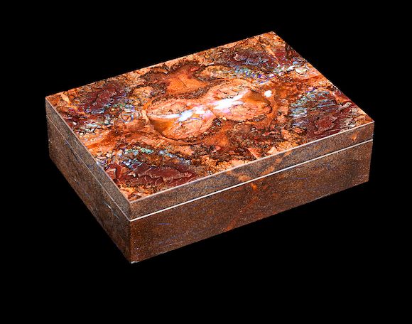 Bonhams : Boulder Opal Intarsia Box by Konstantin Libman