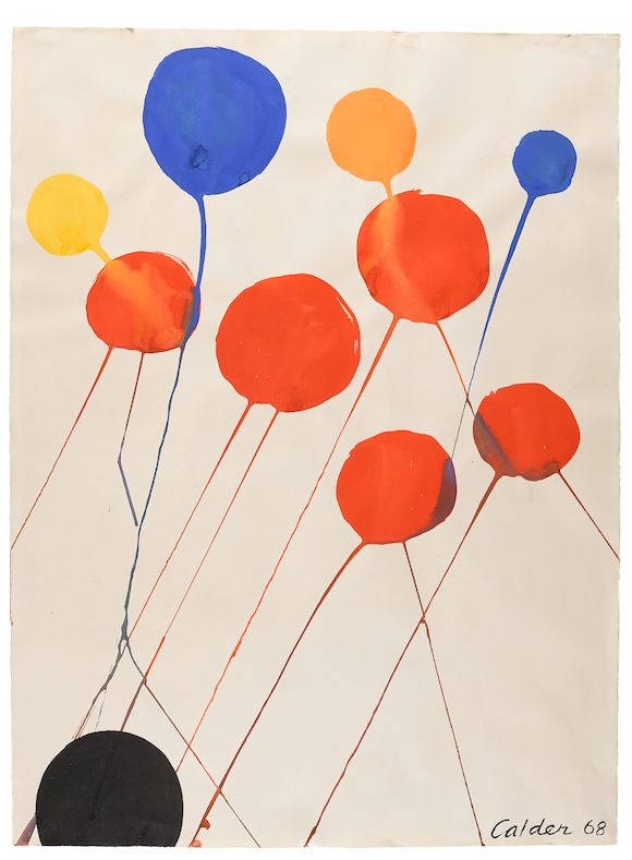 Bonhams : Alexander Calder (American, 1898-1976) Balloons, 1968