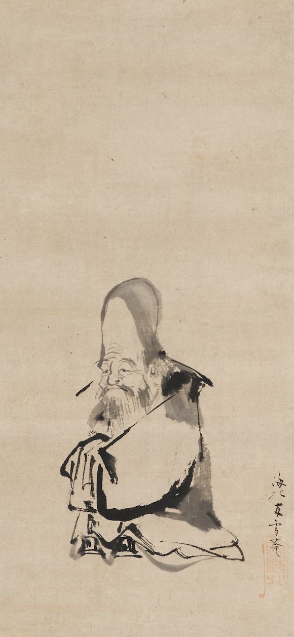 Bonhams : Kaiho Yusetsu (1598-1677) Fukurokuju Edo Period (18th century