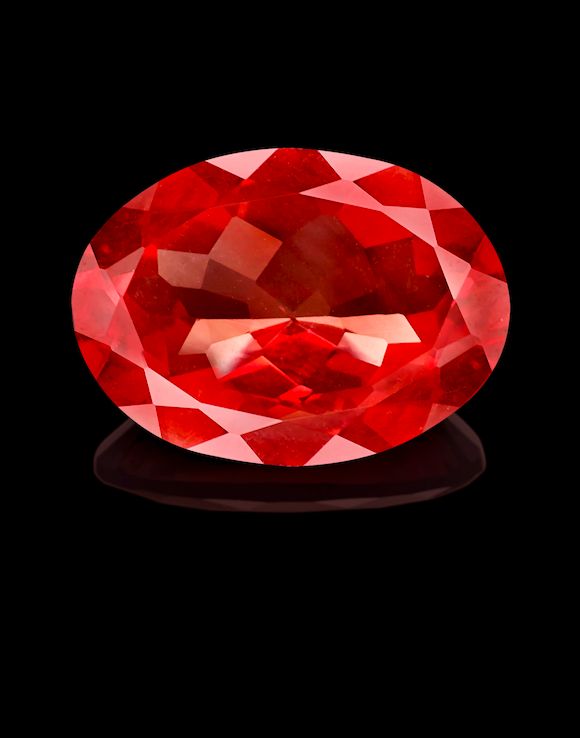 Bonhams : Red Andesine Feldspar