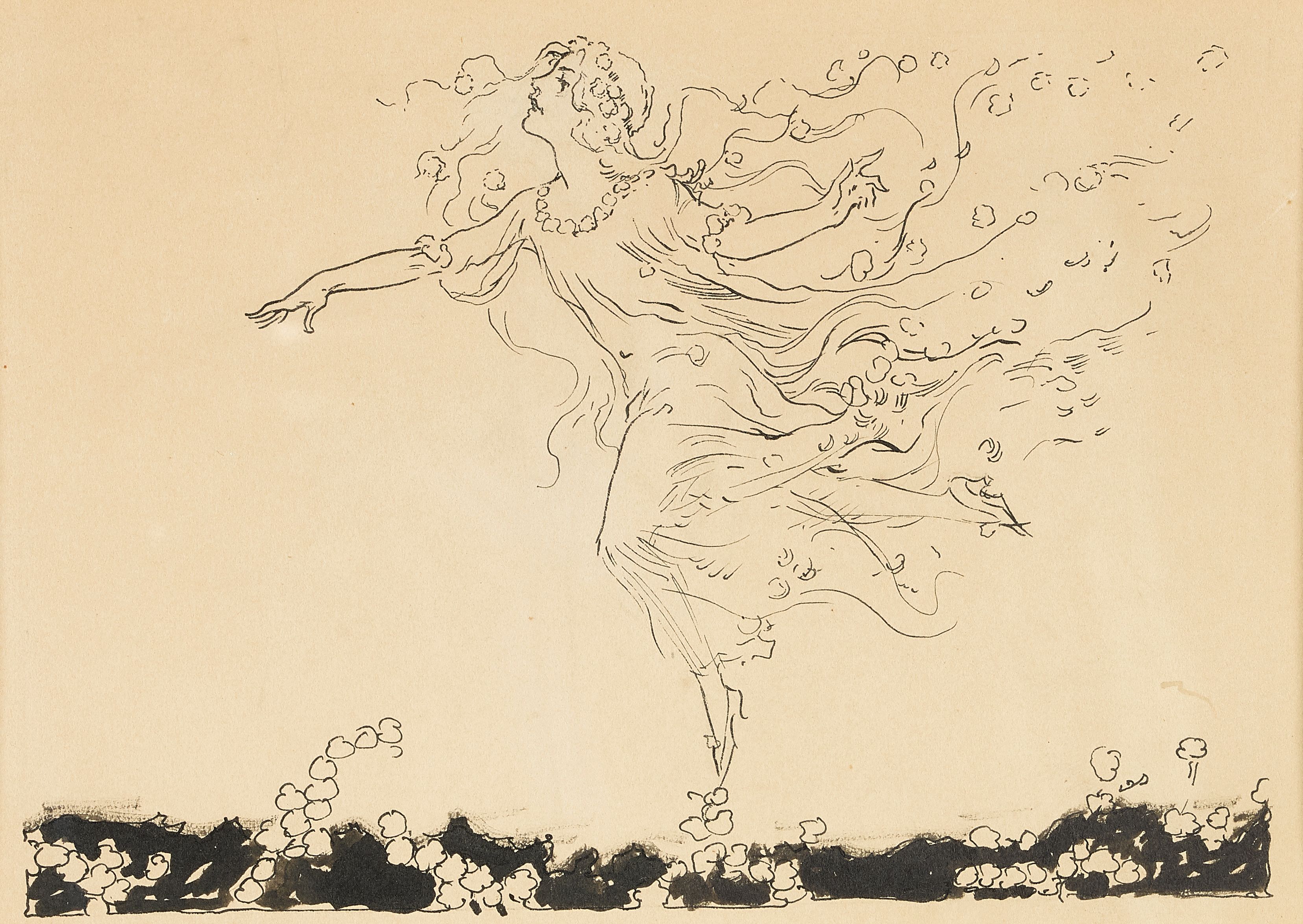 Bonhams : NEILL, JOHN REA. 1877-1943. Original pen-and-ink drawing, She ...