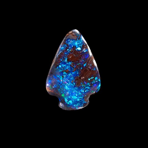 Bonhams : Boulder Opal Arrowhead-form Cabochon