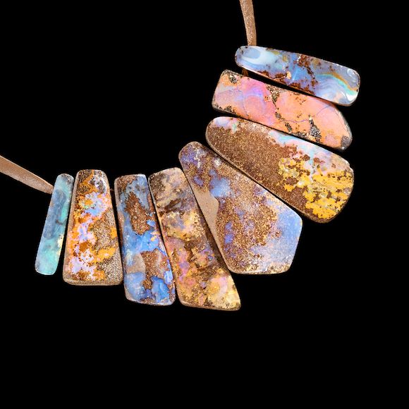 Bonhams : Boulder Opal Pendant Necklace